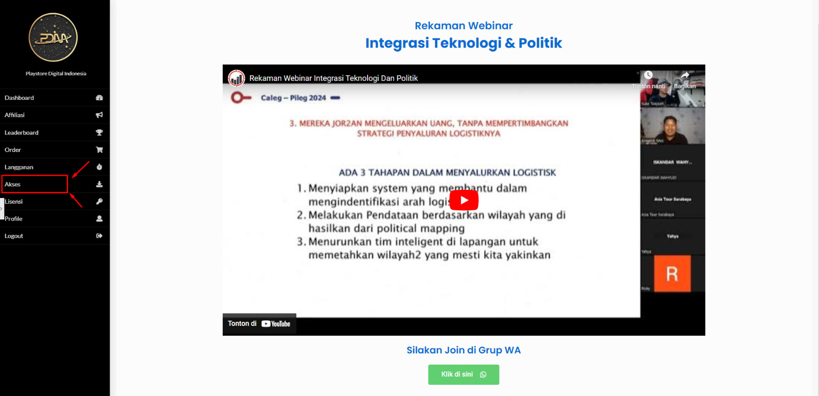 Aplikasi Caleg - Manajement Data Tim Sukses dan Pendukung